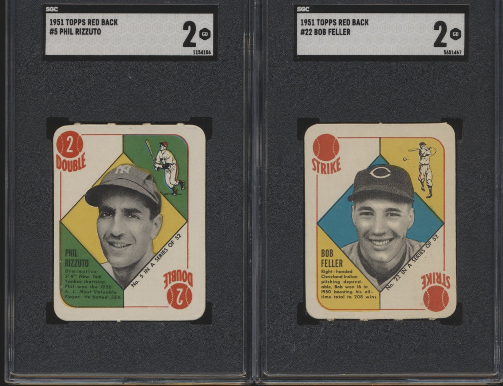 1951 Topps Red Back Baseball Complete Set Group Break #2 (52 total car ...