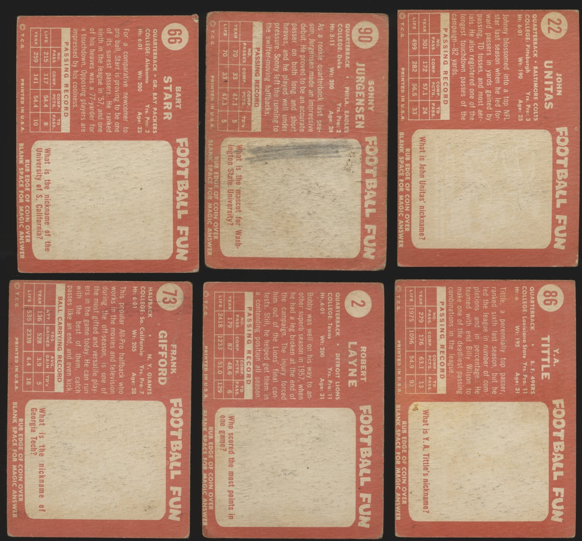 1958 Topps NFL LOW GRADE Complete Set Group Break #4 (Limit REMOVED ...